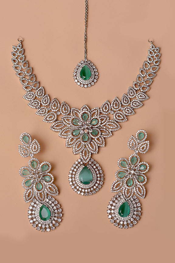 Bride of Tomorrow Green Bridal Set – Anzay Jewellery